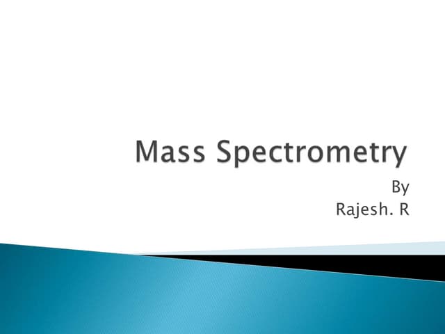 MASS SPECTROSCOPY ( Molecular ion, Base peak, Isotopic abundance, Metastable ion & Nitrogen rule ...