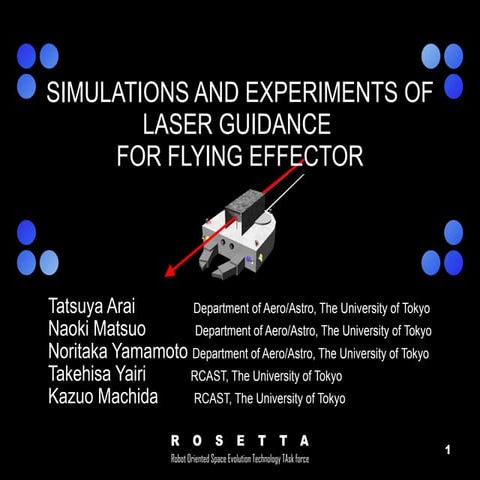 Laser guidance system for mobile robots | PPT