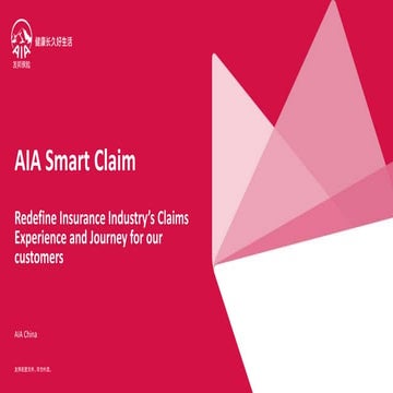 AIA China - Insurer Innovation Award 2022 | PPTX