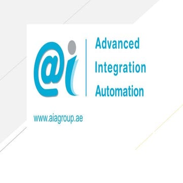 Automation Solution In UAE- AIA Group | PPTX