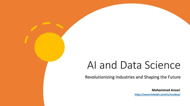AI in Data science | PDF | Technology Industry | Industries