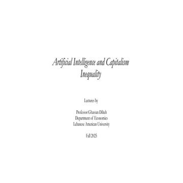 Artificial Intelligence and Capital inequality | PPTX