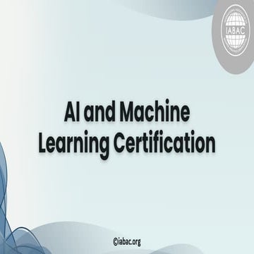 AI & ML Professional Certification | IABAC | PDF