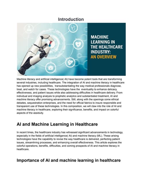 Artificial Intelligence in Healthcare: Transforming the Practice of ...