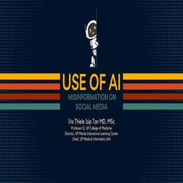 Use of AI: Misinformation on Social Media | PDF
