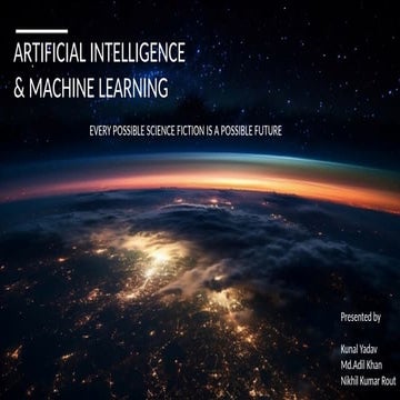 aI AND ml-1.pptx for college students of btech mtech and bsc | PPT