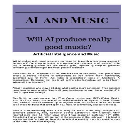 AI and music | PDF