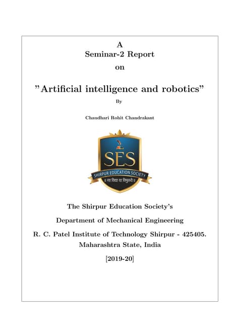 Project Report on Hand gesture controlled robot part 1 | DOCX
