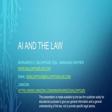 AI and the Law | PPTX