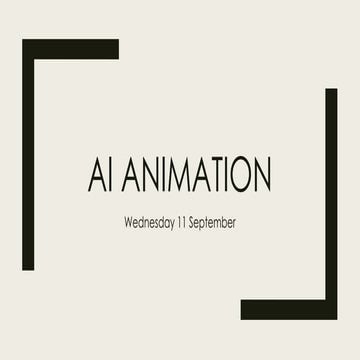 AI Animation Lesson for KS2 - suitable for primary school | PPT
