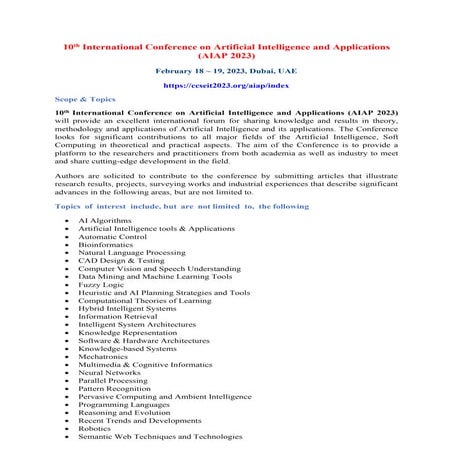 12th International Conference on Artificial Intelligence and ...