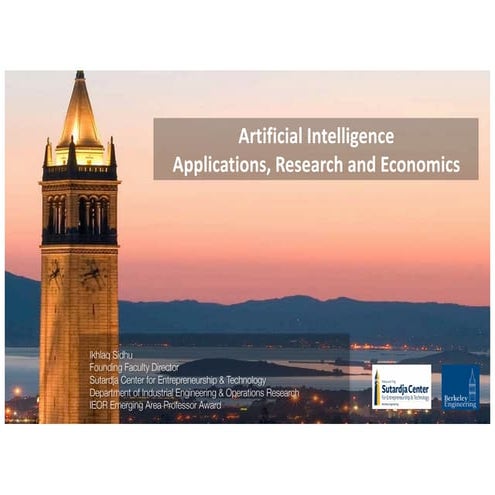 Artificial Intelligence Applications, Research, and Economics | PDF