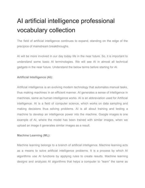 Advancements In Artificial Intelligence Ai Infographicpdf 