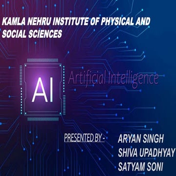 Artificial Intelligence (Aryan Singh) | PPT