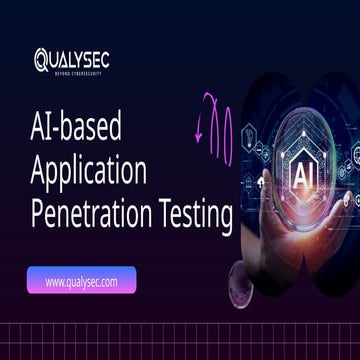 Ai Based Application Penetration Testing Ppt