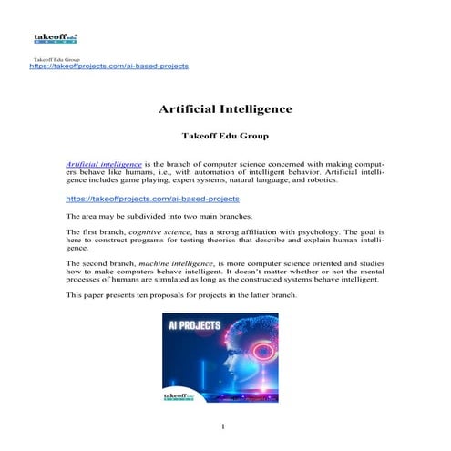Ai based projects | PDF