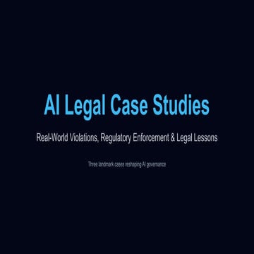 AI Case Studies Legal Analysis - Study It ! | PPTX