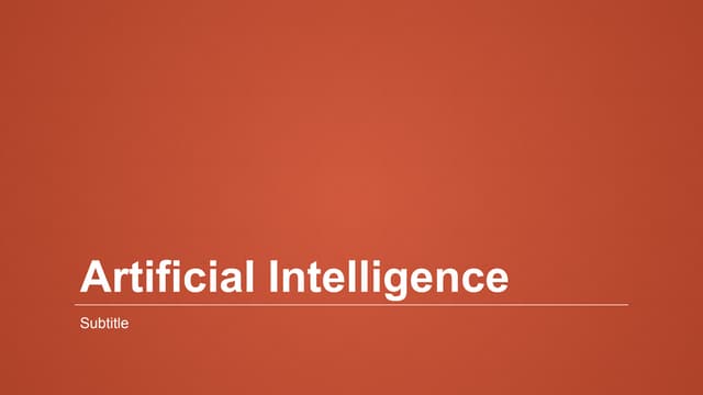 Introduction to Artificial Intelligence and few examples | PDF