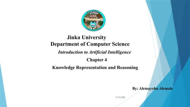 Knowledge Representation & Reasoning | PPT