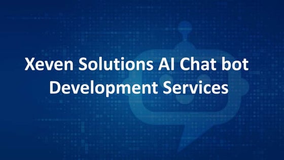 ChatBot Development Solutions | PPT