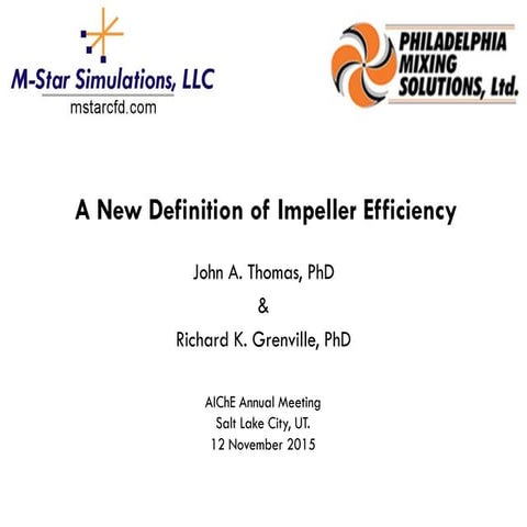 AICHE 15 - IMPELLER EFFICIENCY | PDF