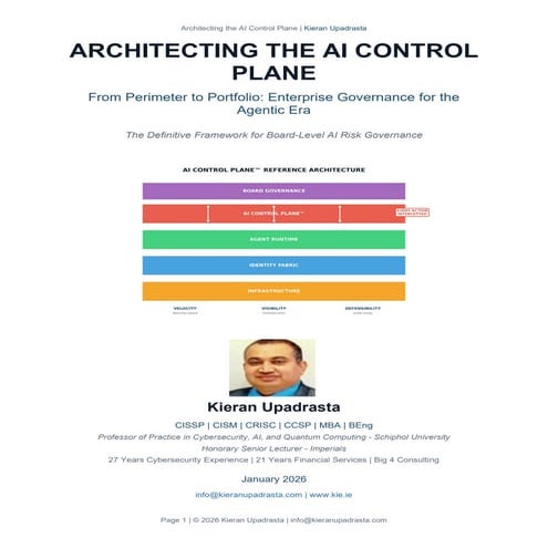 ARCHITECTING THE AI CONTROL PLANE From Perimeter to Portfolio | PDF