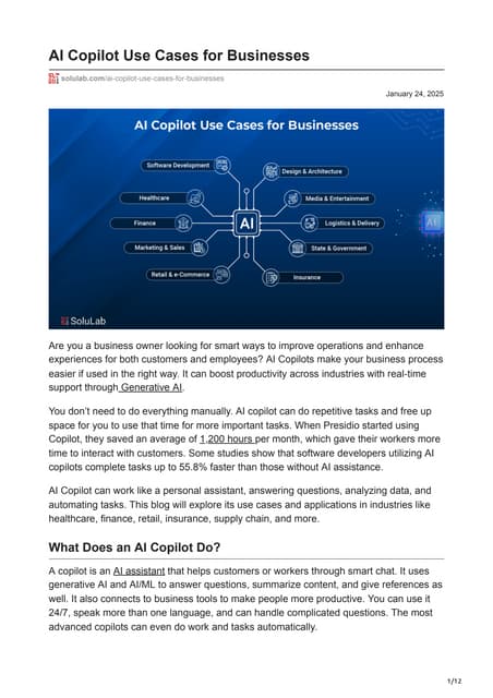 How Can Businesses Adopt AI Technology to Achieve Their Goals | PDF