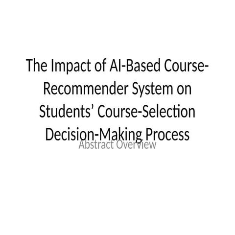 AI-Based Course-Recommender System .pptx