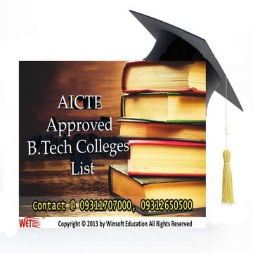 AICTE APPROVED B.TECH COLLEGES IN HARYANA | PPT