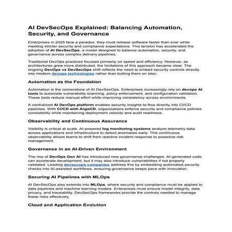 AI DevSecOps Explained_ Balancing Automation, Security, and Governance.pdf