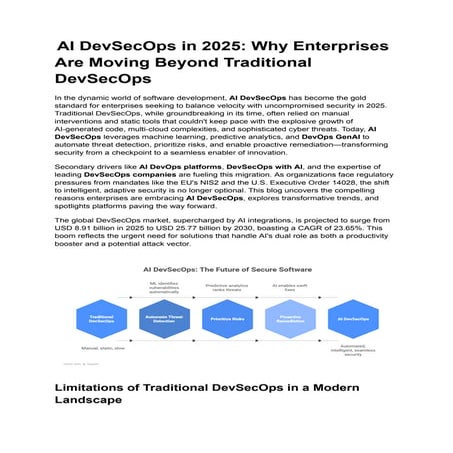 AI DevSecOps in 2025_ Why Enterprises Are Moving Beyond Traditional ...