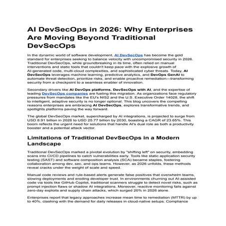 AI DevSecOps in 2026_ Why Enterprises Are Moving Beyond Traditional ...