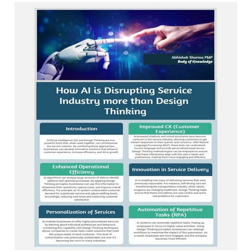 How Ai Is Disrupting Service Industry More Than Design Thinking Pdf