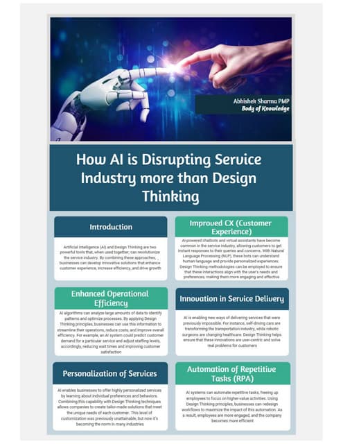 How Ai Is Disrupting Service Industry More Than Design Thinking Pdf