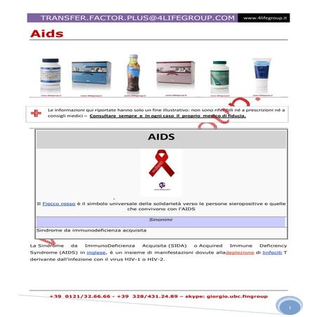 Aids | PDF | Infectious Diseases | Diseases and Conditions