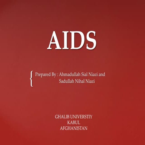 AIDS | PPTX | Infectious Diseases | Diseases and Conditions