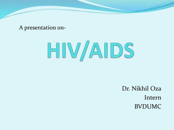 HIV/AIDS powerpoint | PPT