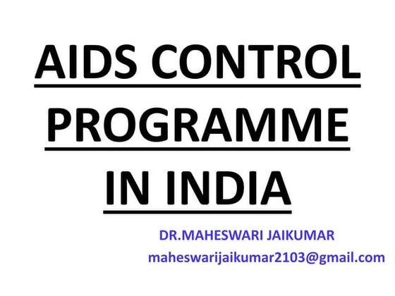 National malaria control programe | PPT