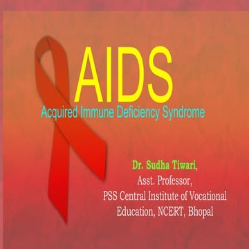 Project Report on AIDS. Class 12 CBSE Science (Biology) project. | PDF