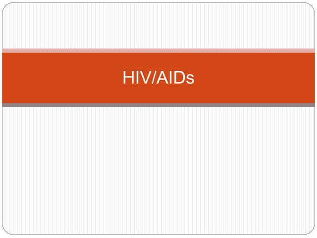 Project Report on AIDS. Class 12 CBSE Science (Biology) project. | PDF