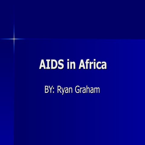 Aids In Africa | PPT