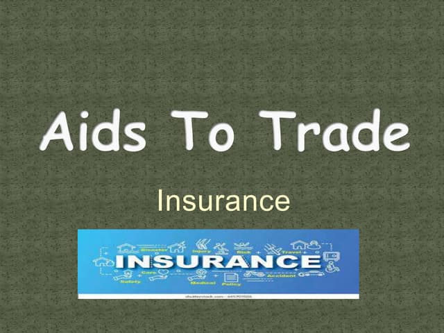 CLASS 11 CBSE B.St Project AIDS TO TRADE - INSURANCE | PDF