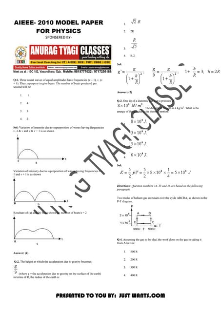 Iit jee exam how to crack it by atc | DOC