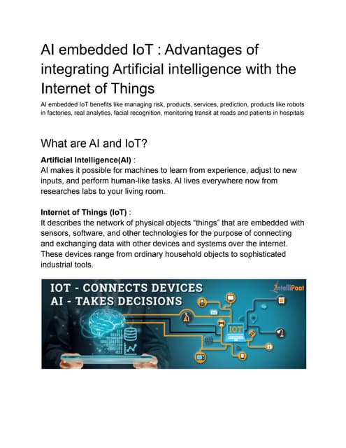 Industrial Internet of Things (IIOT) | PPT