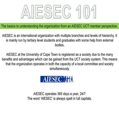 AIESEC abbreviations | PDF