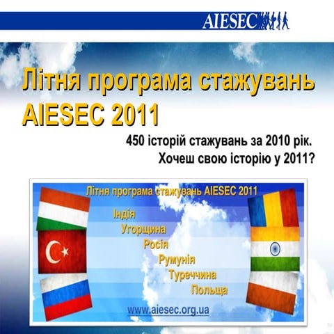 Projects of AIESEC in Kyiv | PPT