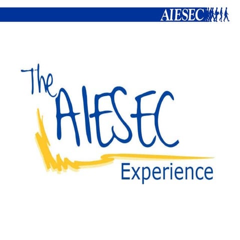 Aiesec experience | PPT | Education