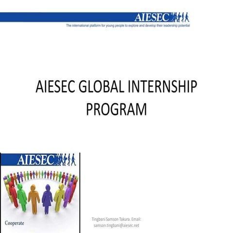 Aiesec Global Internship Program | PPT