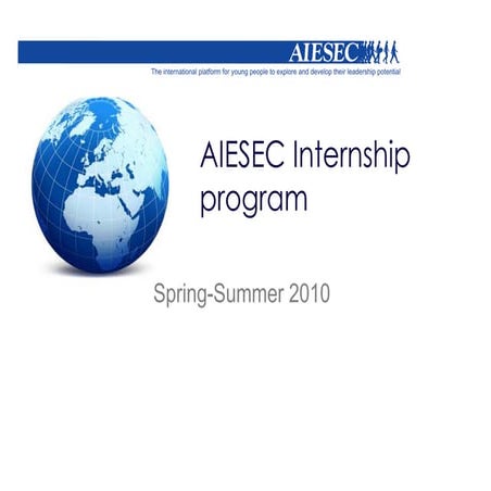 Aiesec Internships spring-summer 2010 | PDF | Parenting Children Aged 4 ...