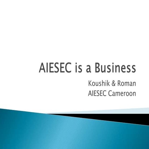 Aiesec is a business | PPT